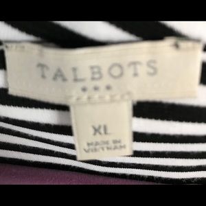 Talbots | Tops | Talbots Size Xlarge Top Blackwhite | Poshmark